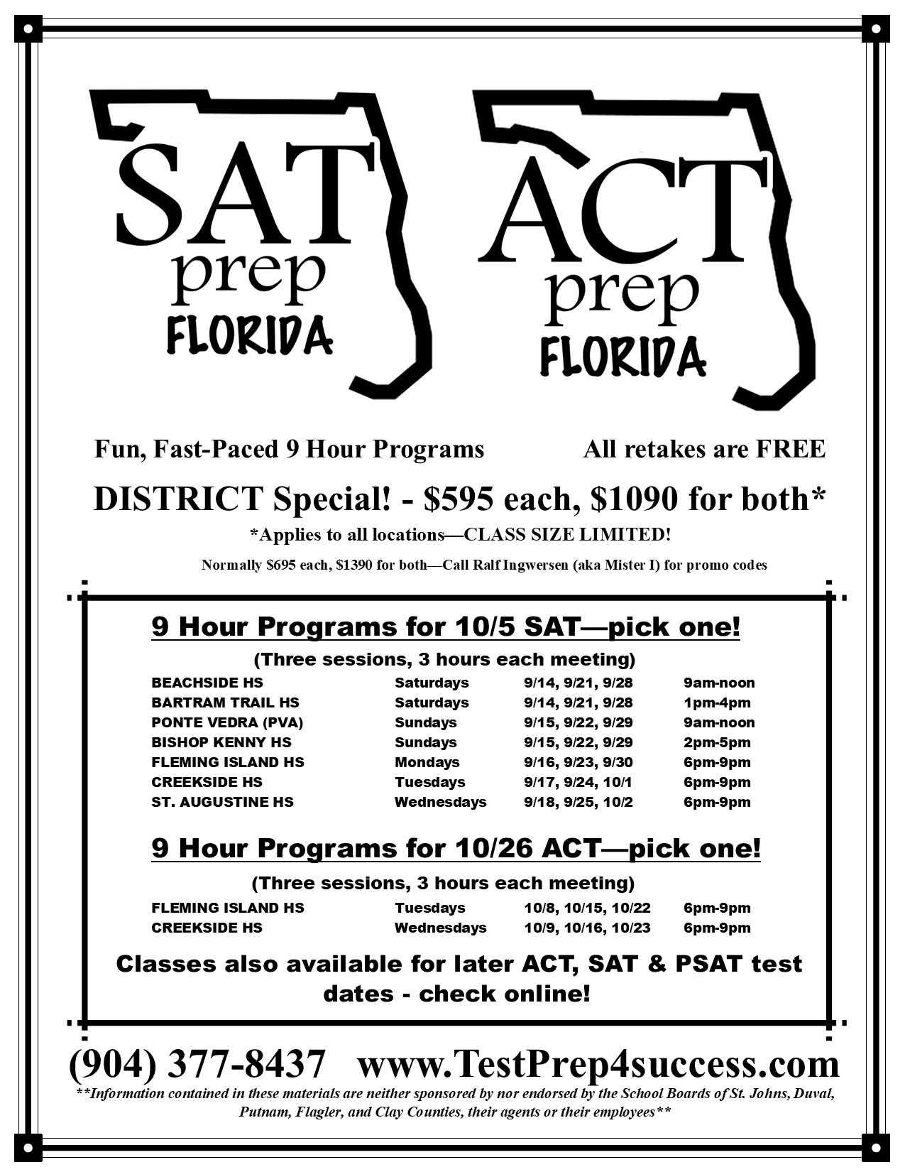 Standardized Testing for College – School Counseling