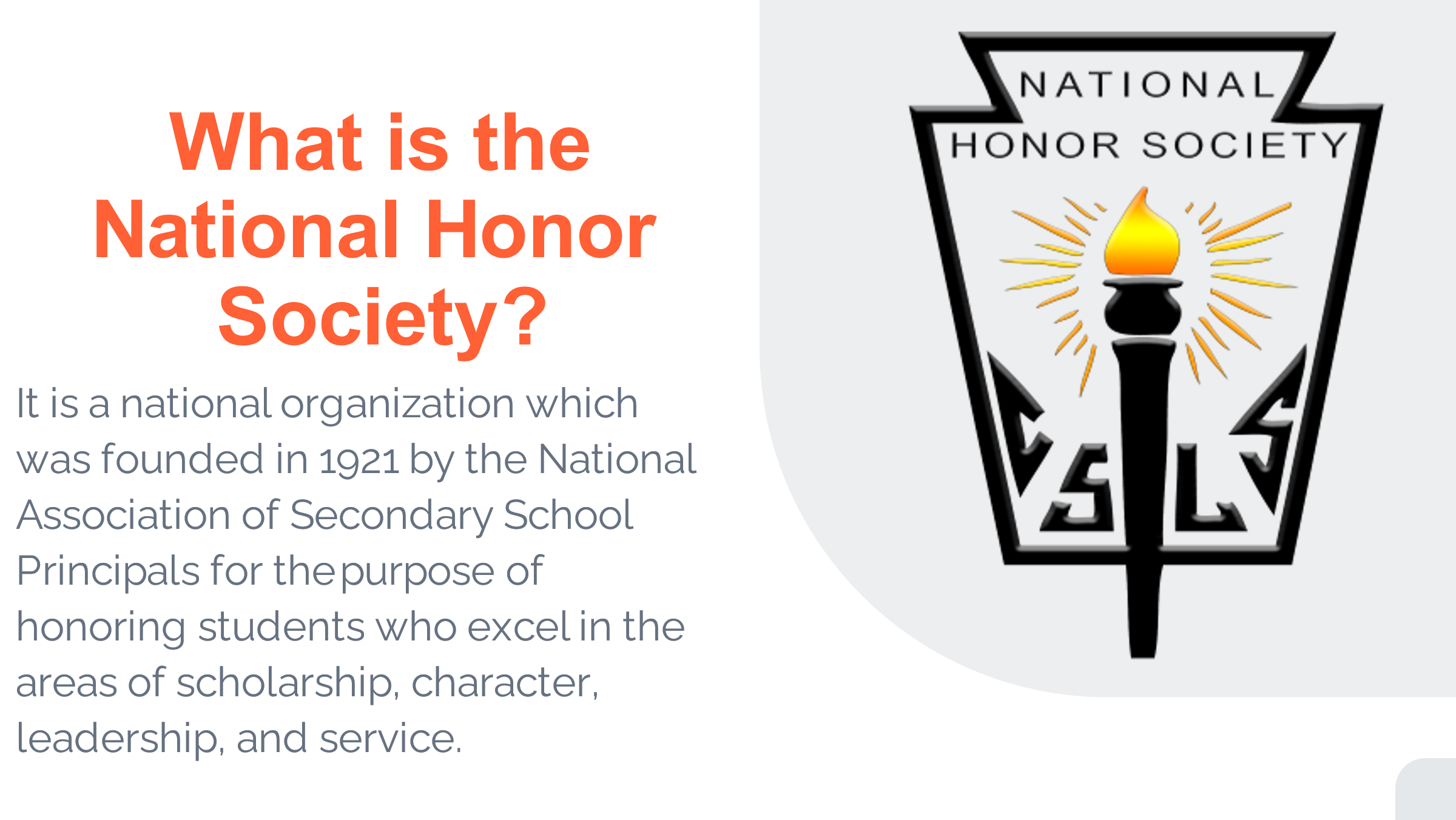 National Honor Society NHS Tocoi Creek High School National Honor Society NHS Tocoi Creek High School